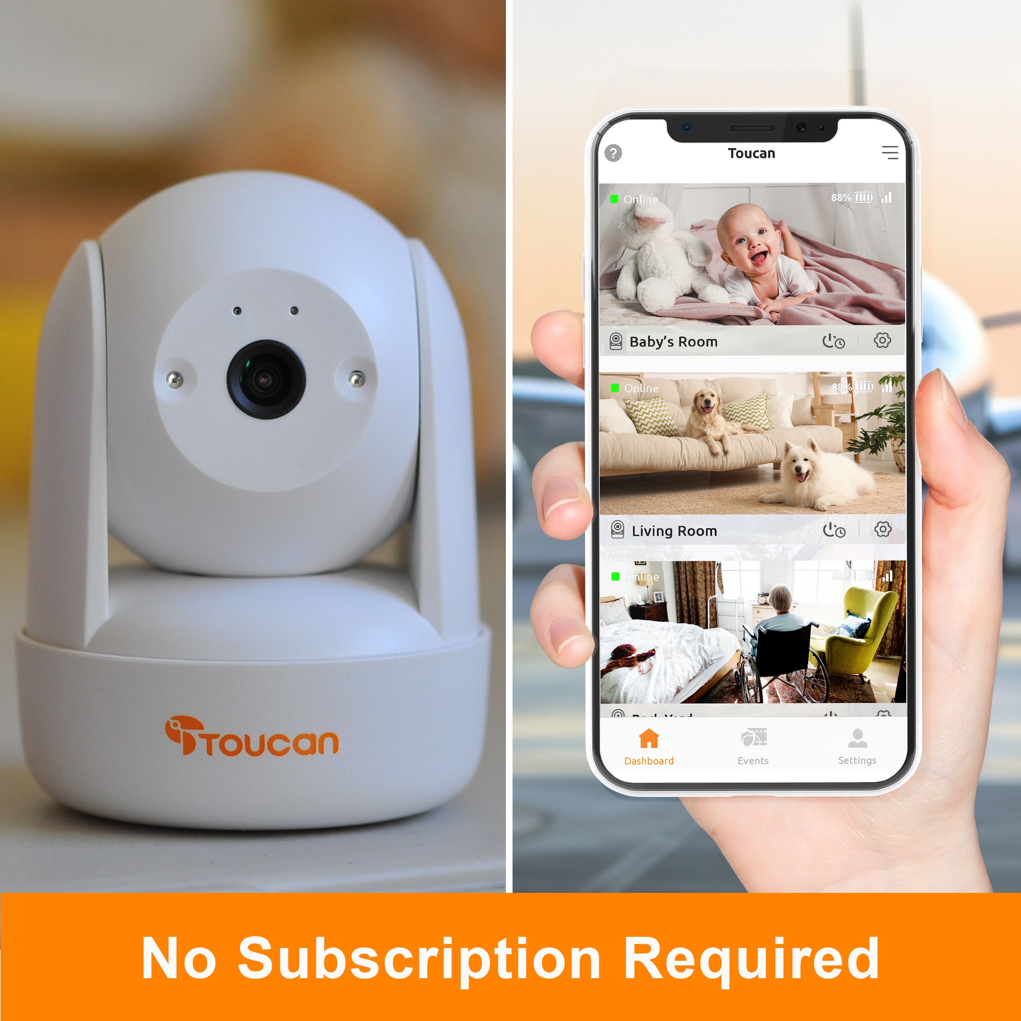 Seek Indoor Pan and Tilt Security Camera | Toucan Solution – Toucan ...