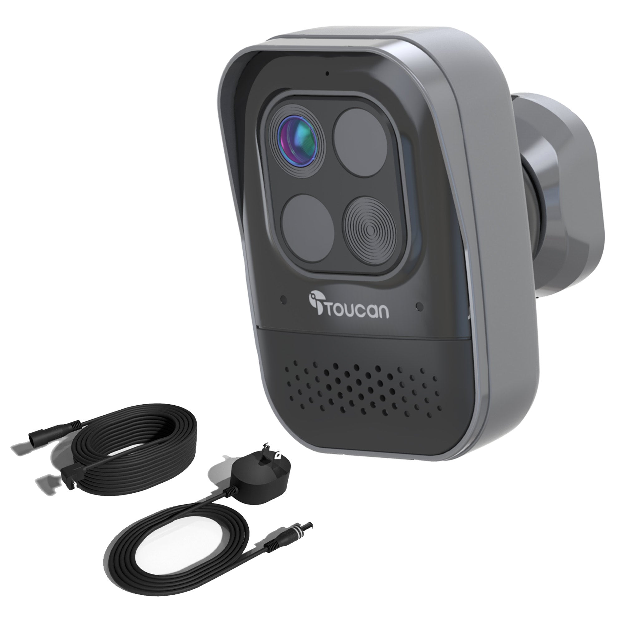 Wireless Security Camera & Power Cable with Power Supply Bundle- Toucan ...